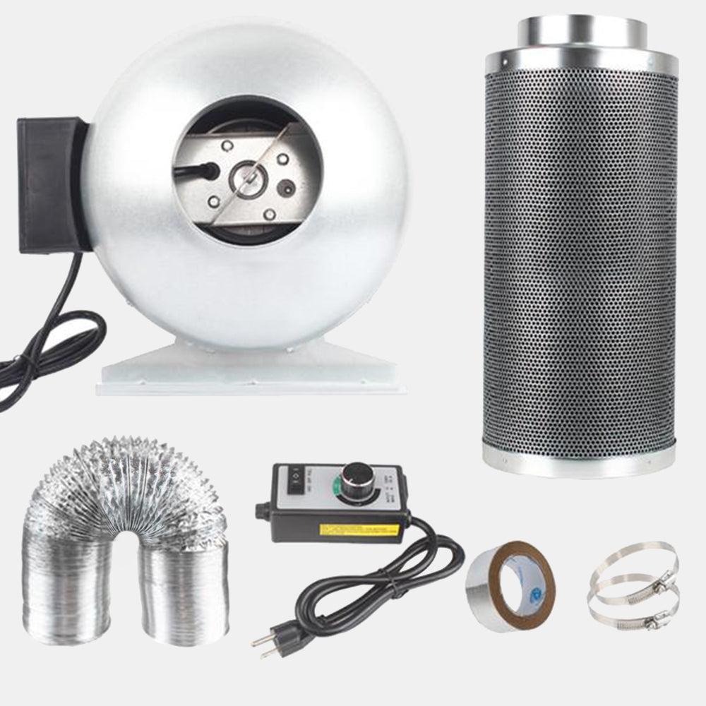 Odor Control Kit - Low Noise Fan + Filter Combo – Grow Master Supply